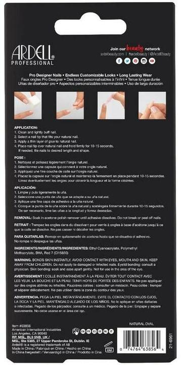 Ardell Nail Addict Natural Multipack Oval 108 Stk - kaufen bei Galaxus ...