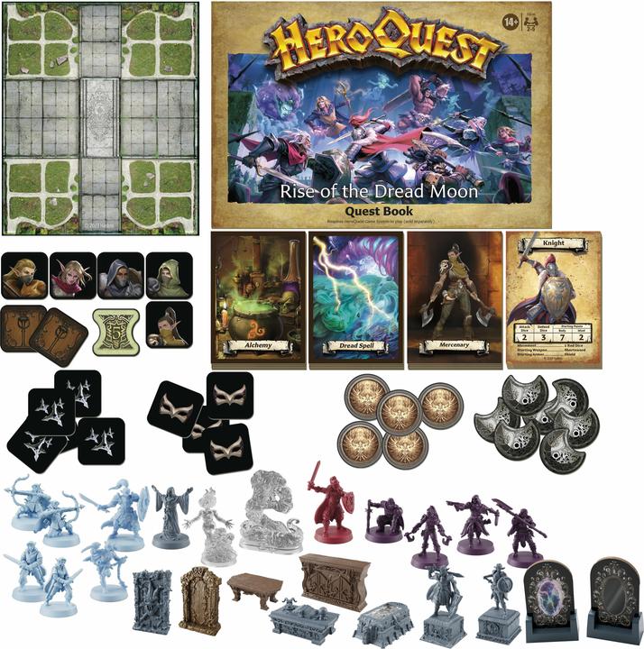 Avalon Hill HeroQuest Board Game Expansion Rise of the Dread Moon ...