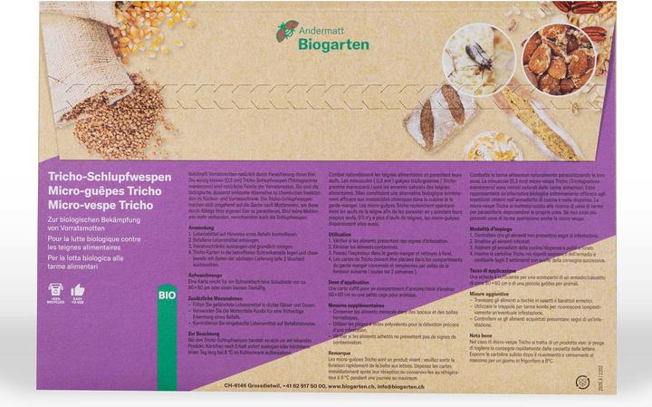 Andermatt Biogarten Tricho-Schlupfwespenkärtchen gegen ...