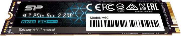 Silicon Power SSD A60 128GB M.2 PCIe NVMe Gen3x4 (128 Go, M.2)