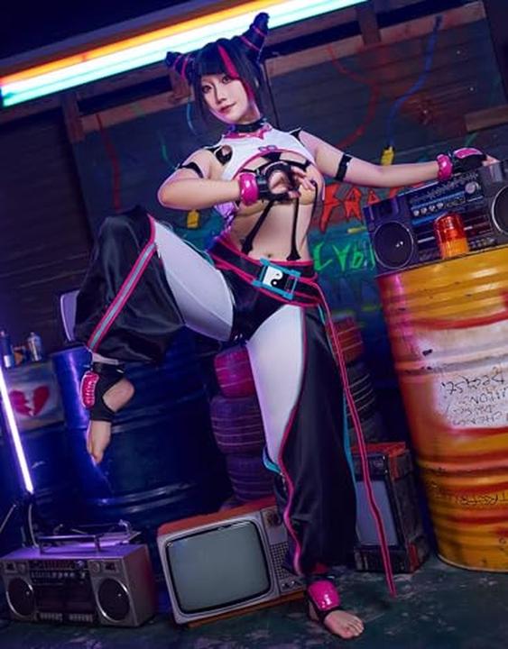 Micotaku Street Fighter 6 Officially Licensed Juri Han Cosplay Costume ...