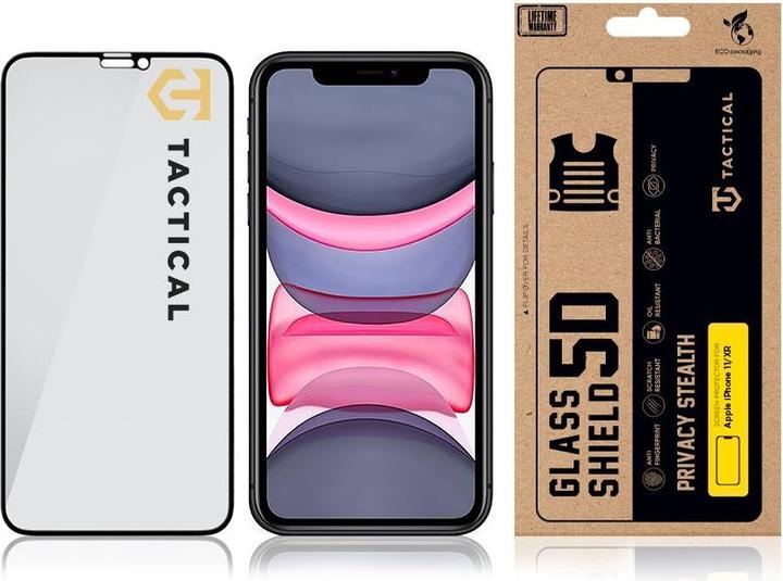 Tactical Sichtschutzglas Stealth 5D für Apple iPhone 11/XR Schwarz ...