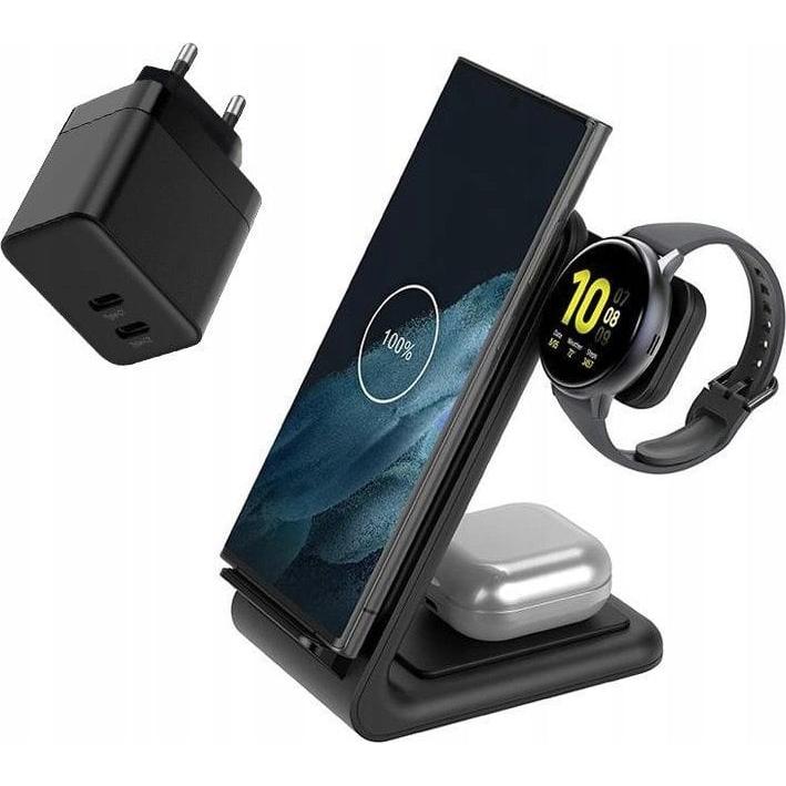 Crong Set GaN Wandladegerät 35W drahtloses Ladegerät PowerSpot Pivot ...