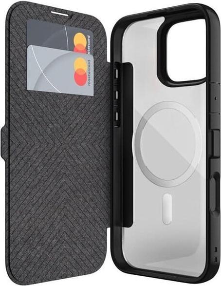 Raptic iPhone 16 Pro Max - Urban Folio schwarz - Outdoor Flip Etui mit ...