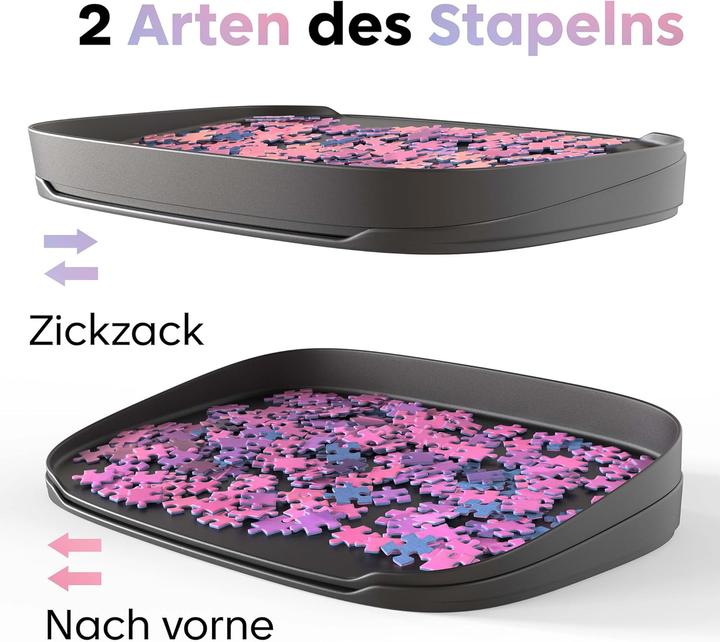 Puzzlup Stapelbare Puzzle Sortierschalen-Set (6 Schalen)