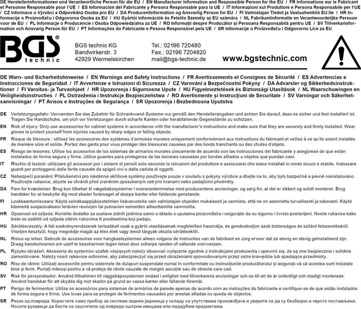 BGS Power Supply Outlet Panel | 4 socket outlets | for Storage System ...