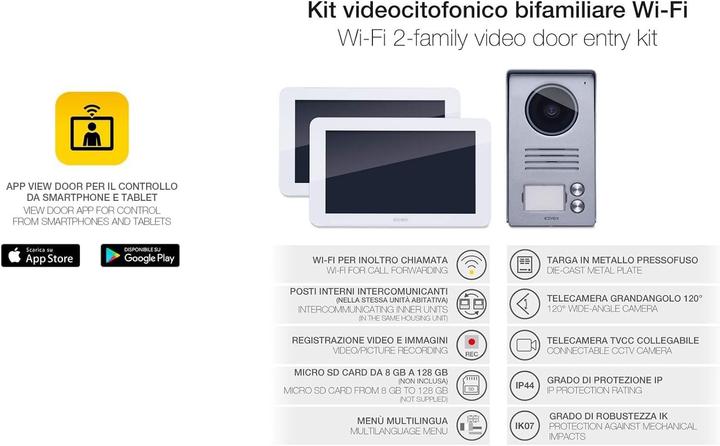Vimar Elvox 2-DRAHT VIDEOSET 2-FAM WIFI (K40956) - kaufen bei Digitec ...