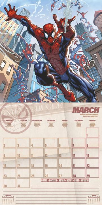 Pyramid Marvel Spiderman Square Calendar 2026 30x30 - buy at Digitec
