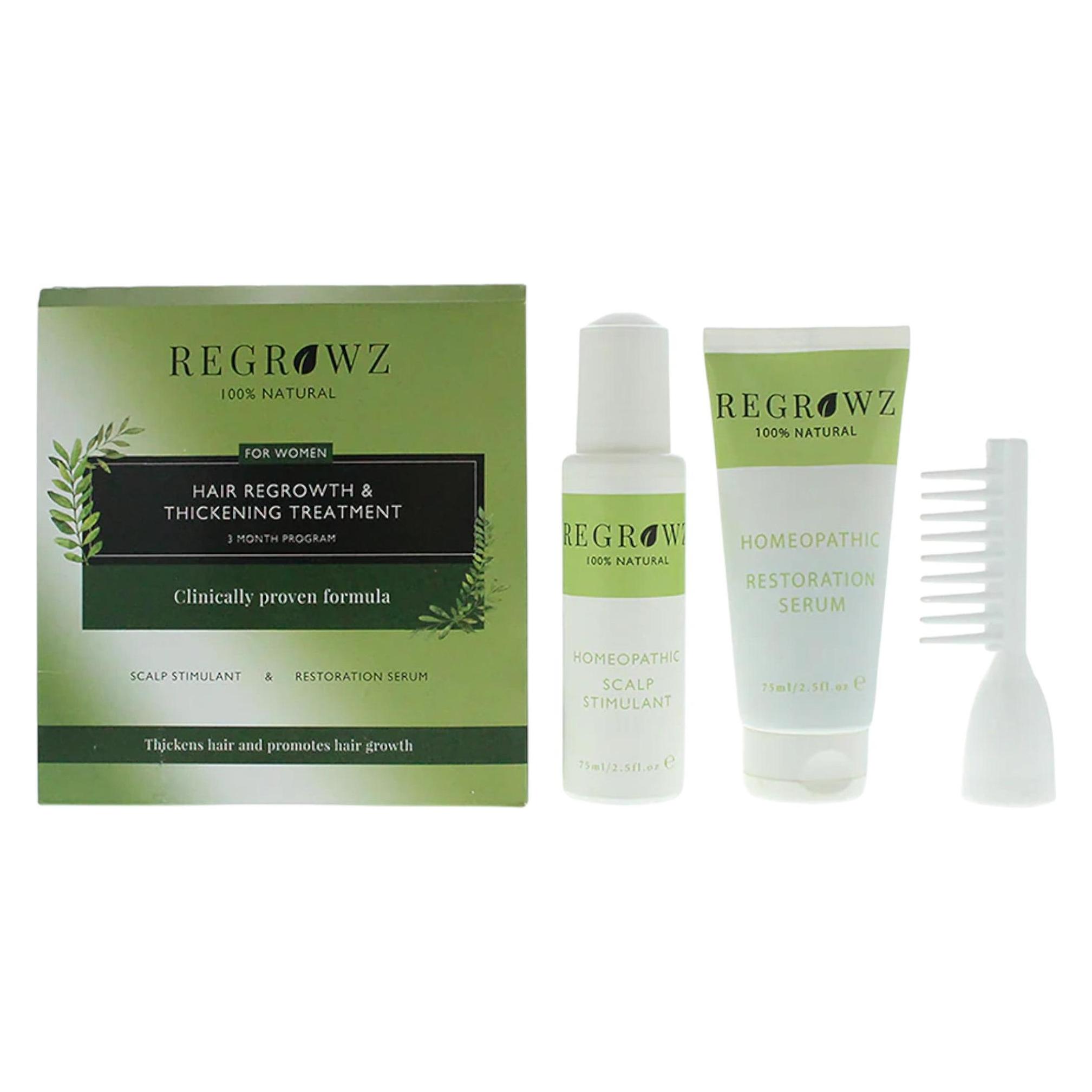 Regrowz Hair Regrowth Thickening Treatment Three Month Program For Women