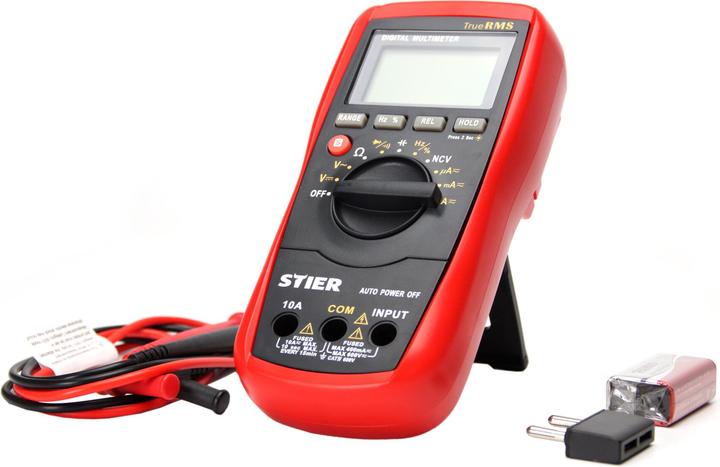 Stier Digital-Multimeter 4V - 600 V AC / 0,400mV - 600 V DC CAT IV 600V ...