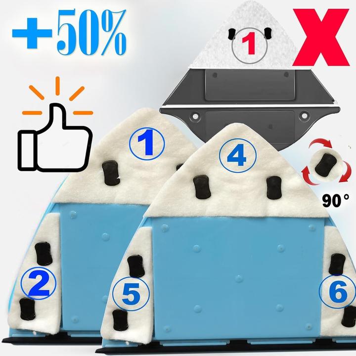 Hooha Magnetischer Fensterputzer für Mehrfachverglasung (8-40 mm)