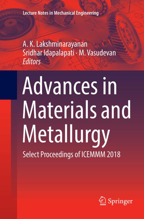 Springer Advances in Materials and Metallurgy - kaufen bei Galaxus