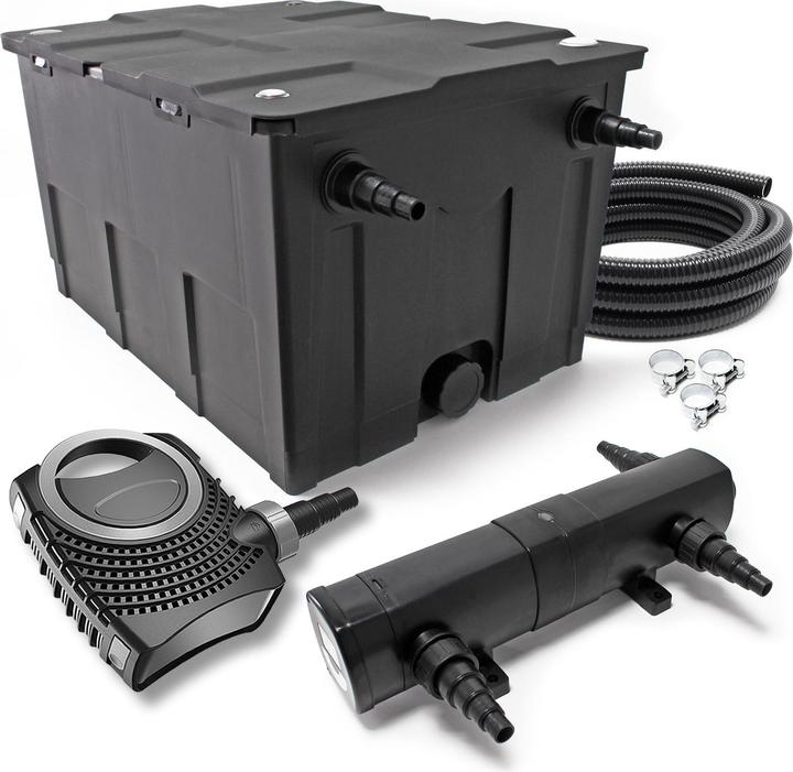 SunSun CBF-550 CUV-236 36W SET NEO8000 Pumpe Schlauch Teichfilterset