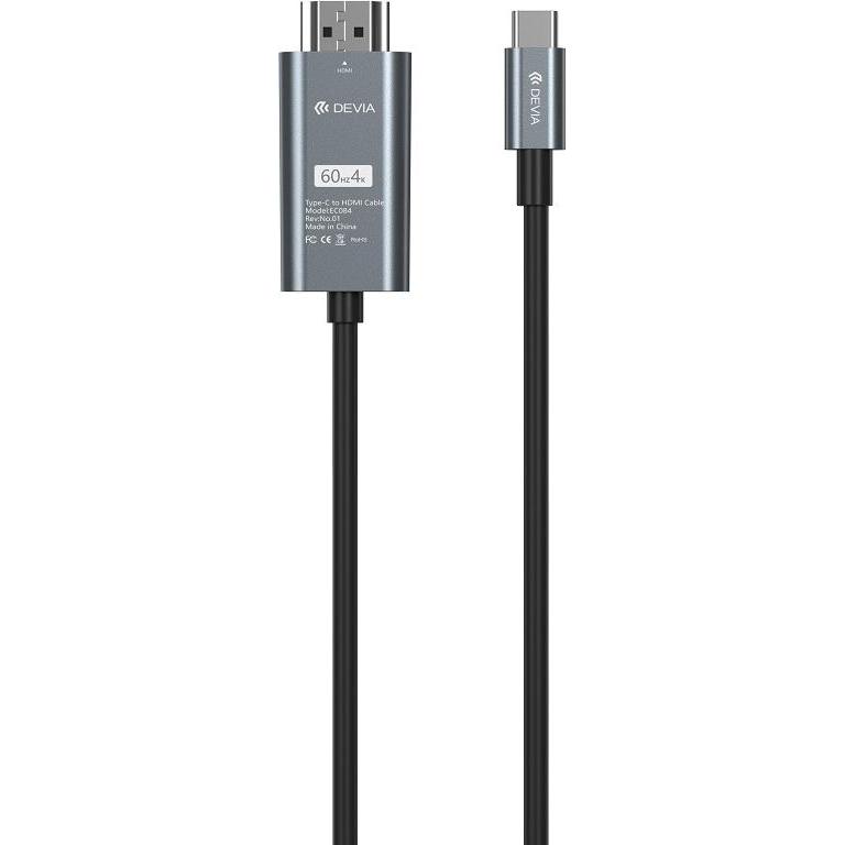Devia Kabel Storm EC084 USB-C - HDMI 4K 60 Hz 2,0 m schwarz - Digitec