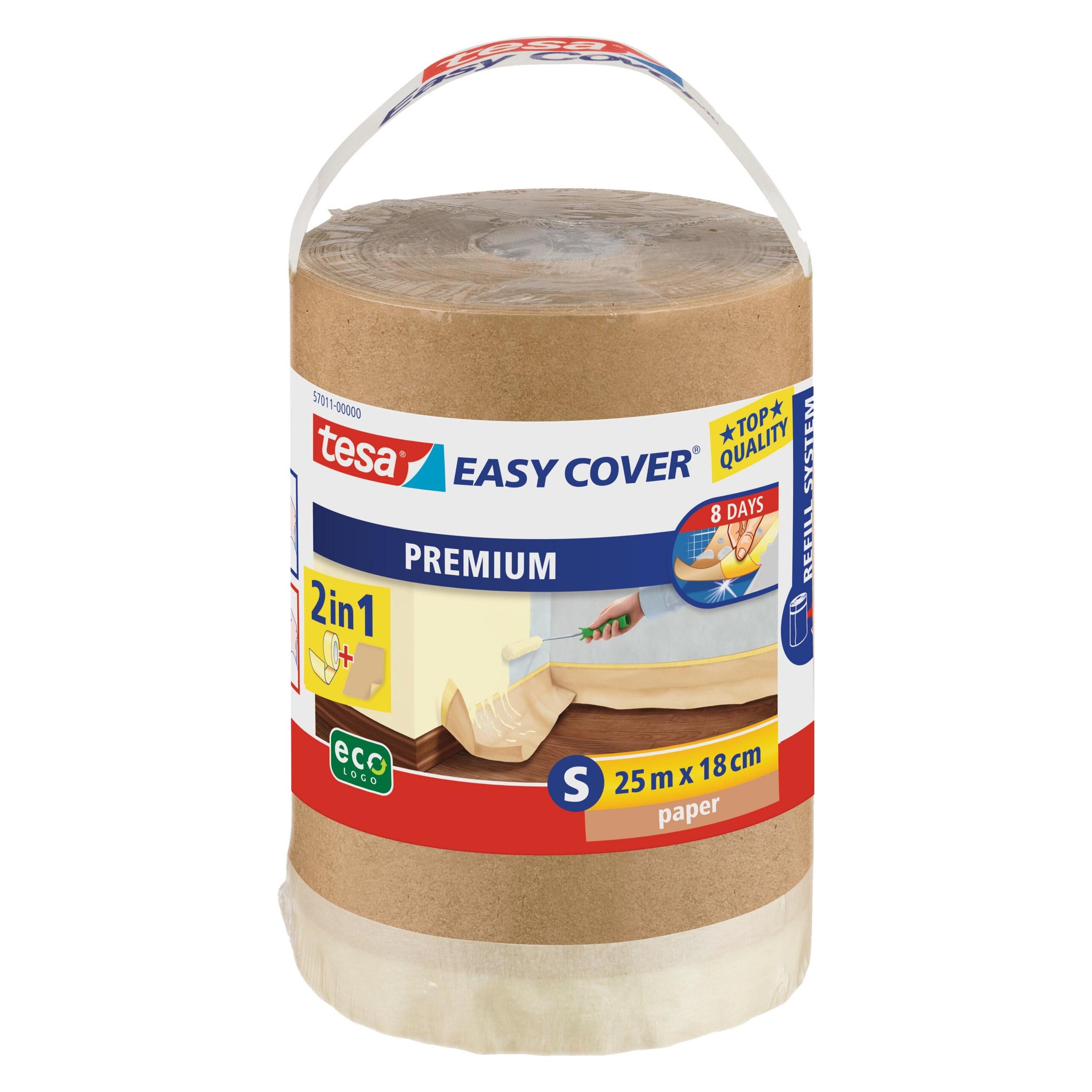 tesa EASY COVER Malerfolie UNIVERSAL, aus Papier, Refill Nachfüllrolle ...