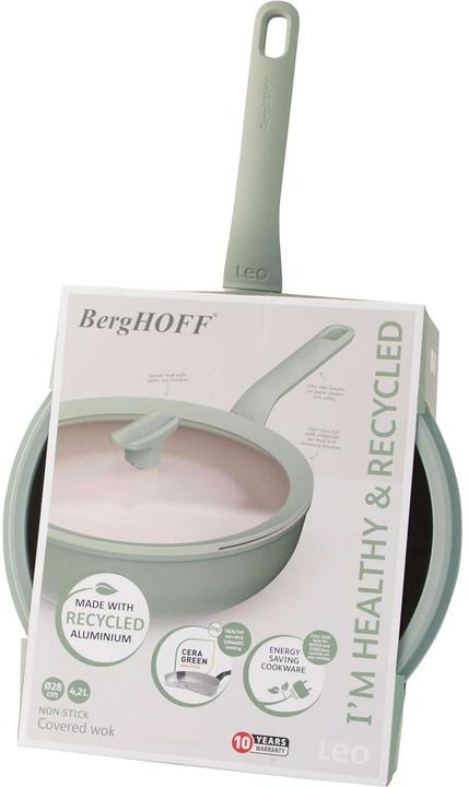 BergHoff Leo Wok Met Deksel Antikleef 28Cm Balance Sa (BH3950455) - Galaxus