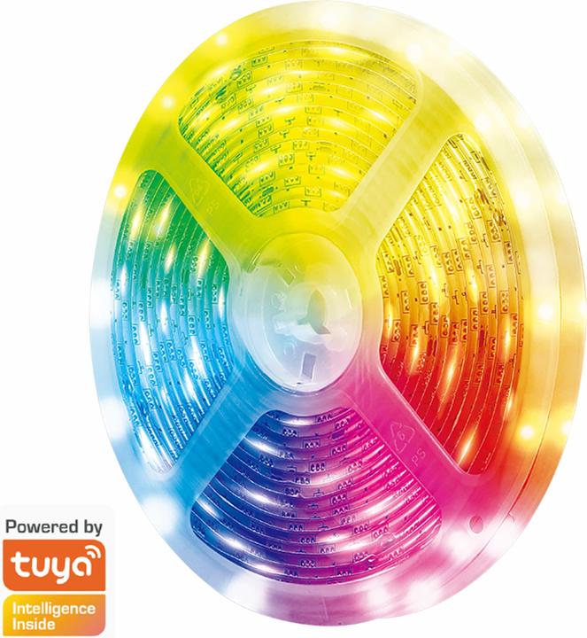 LogiLink Wi-Fi Smart RGB+CCT LED tape, self-adhesive, Tuya compatible ...