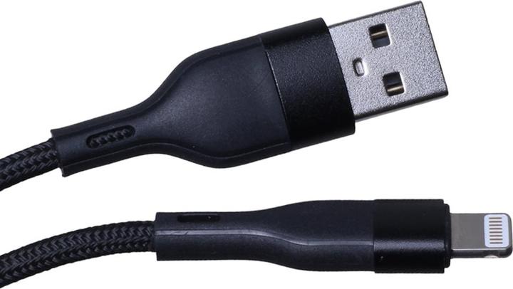 Maxlife MXUC-07 Kabel USB - Lightning 1,0 m 2,4A schwarzes Nylon - Galaxus