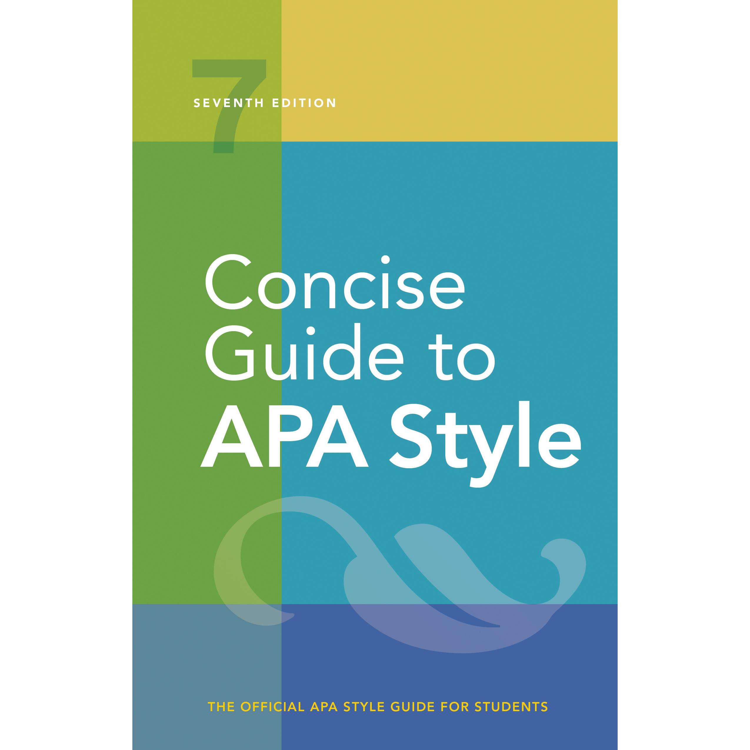 apa Concise Guide to Style - buy at Galaxus