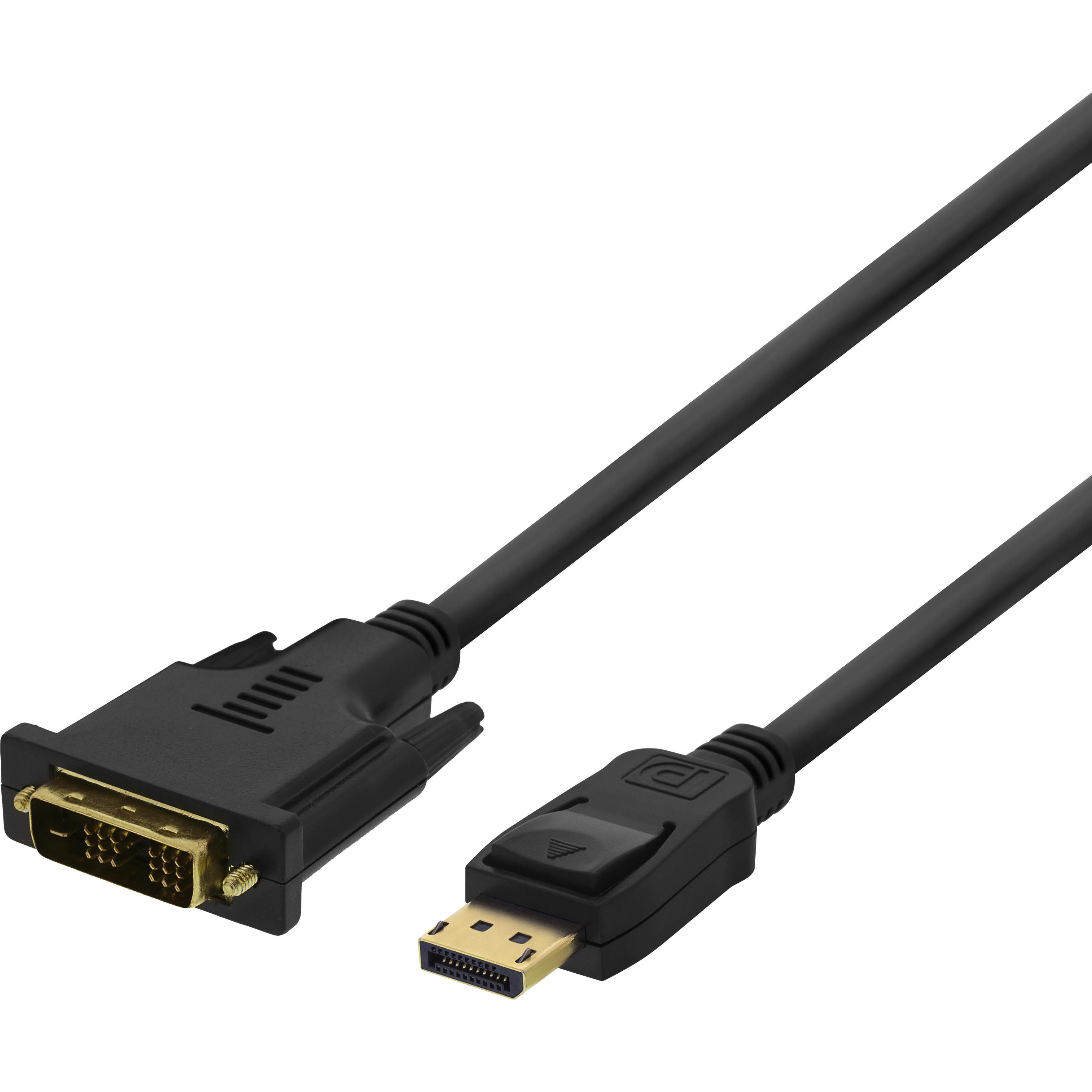 Deltaco DP-2030 serial cable Black 20-pin ha DL DVI-D (3 m) - Galaxus