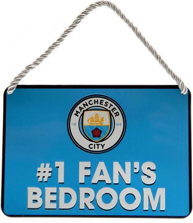 Manchester City FC #1 Fans Bedroom Hanging Sign - buy at Galaxus - Galaxus