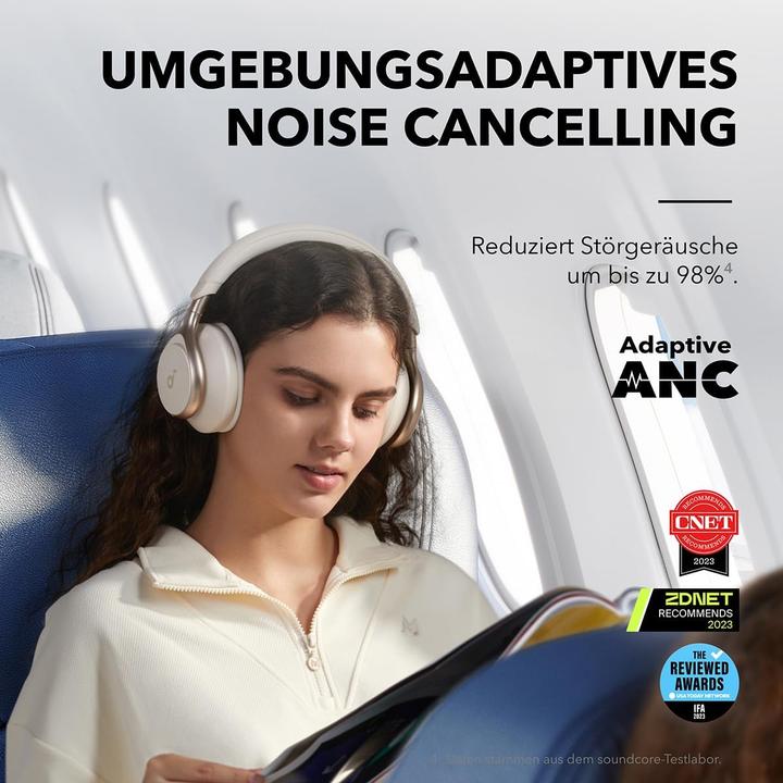 soundcore Space One Over-Ear Kopfhörer (ANC, 40 h, Cable, Wireless ...