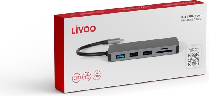 Livoo 7 in 1 hub USB C - acquista su Digitec