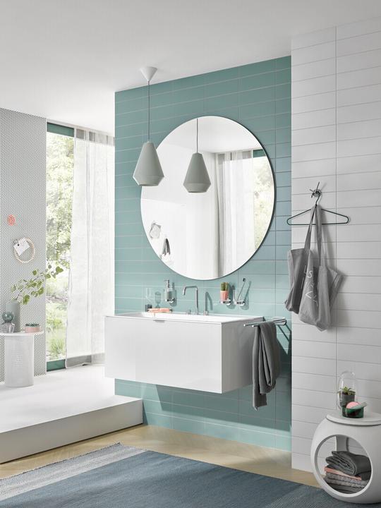 Emco Toilet set ROUND paper holder brush set hook chrome - Galaxus