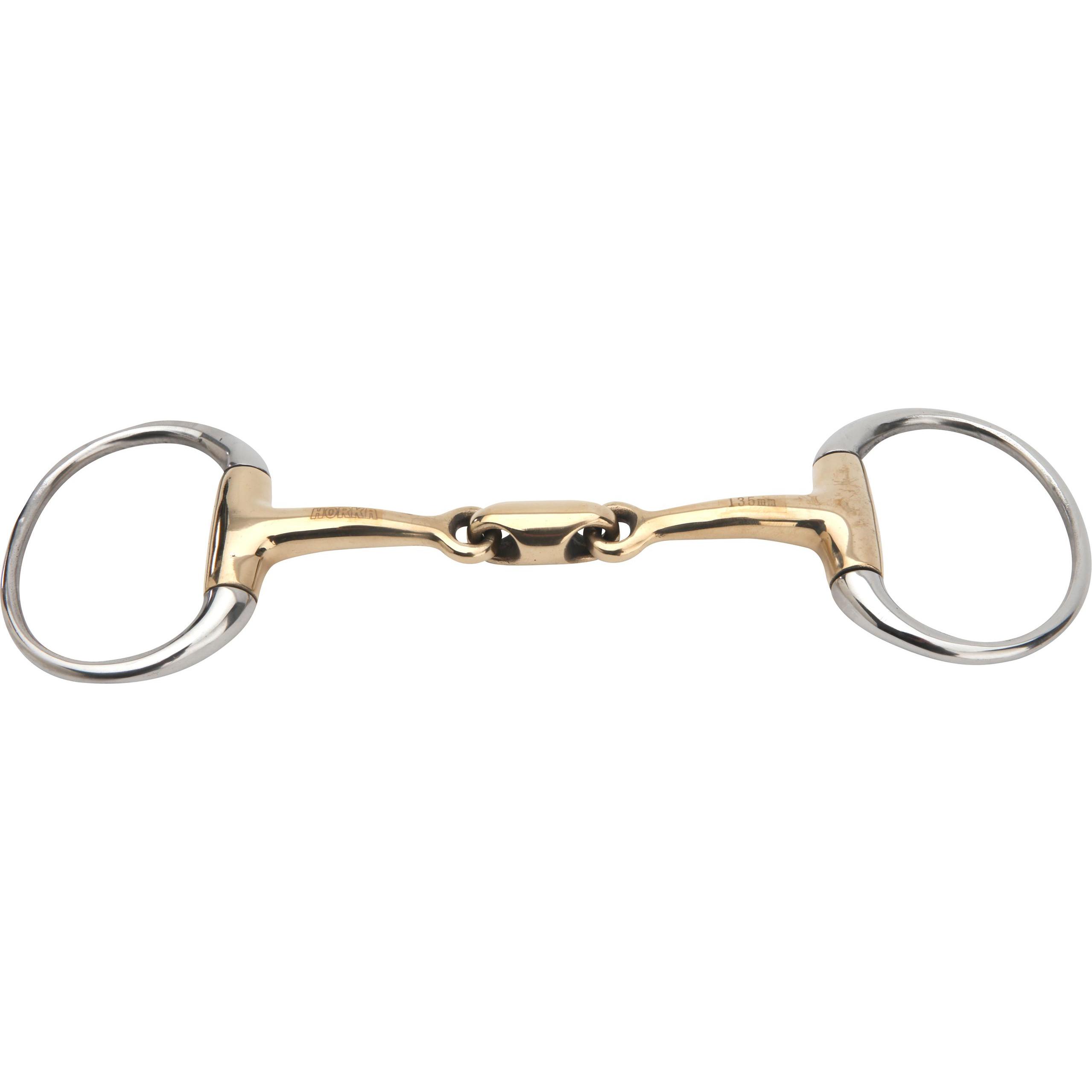 Horka Two-ring snaffle bit with double joint gb - buy at Galaxus