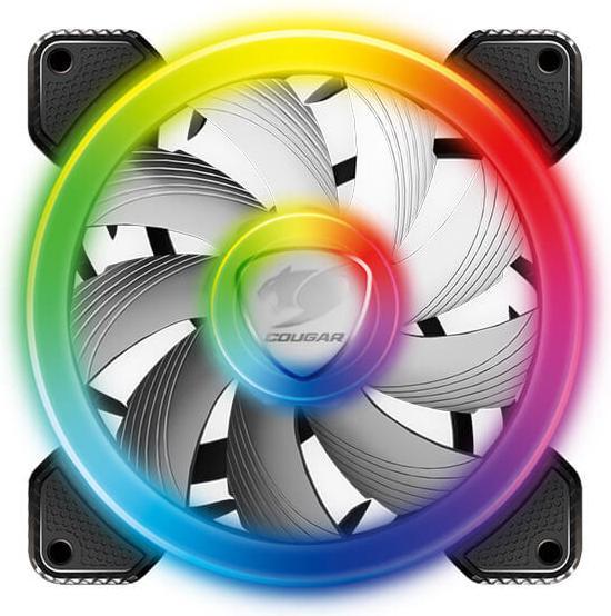 Cougar 3 pcs 120mm SPB PWM HDB RGB Fans backlight core box remote ...