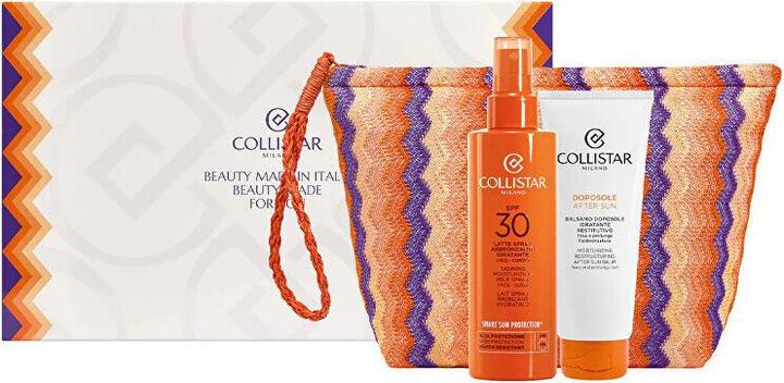 Collistar Sun Kit Spray Milk Spf 30 200ml After Sun Balm 100ml Pouch