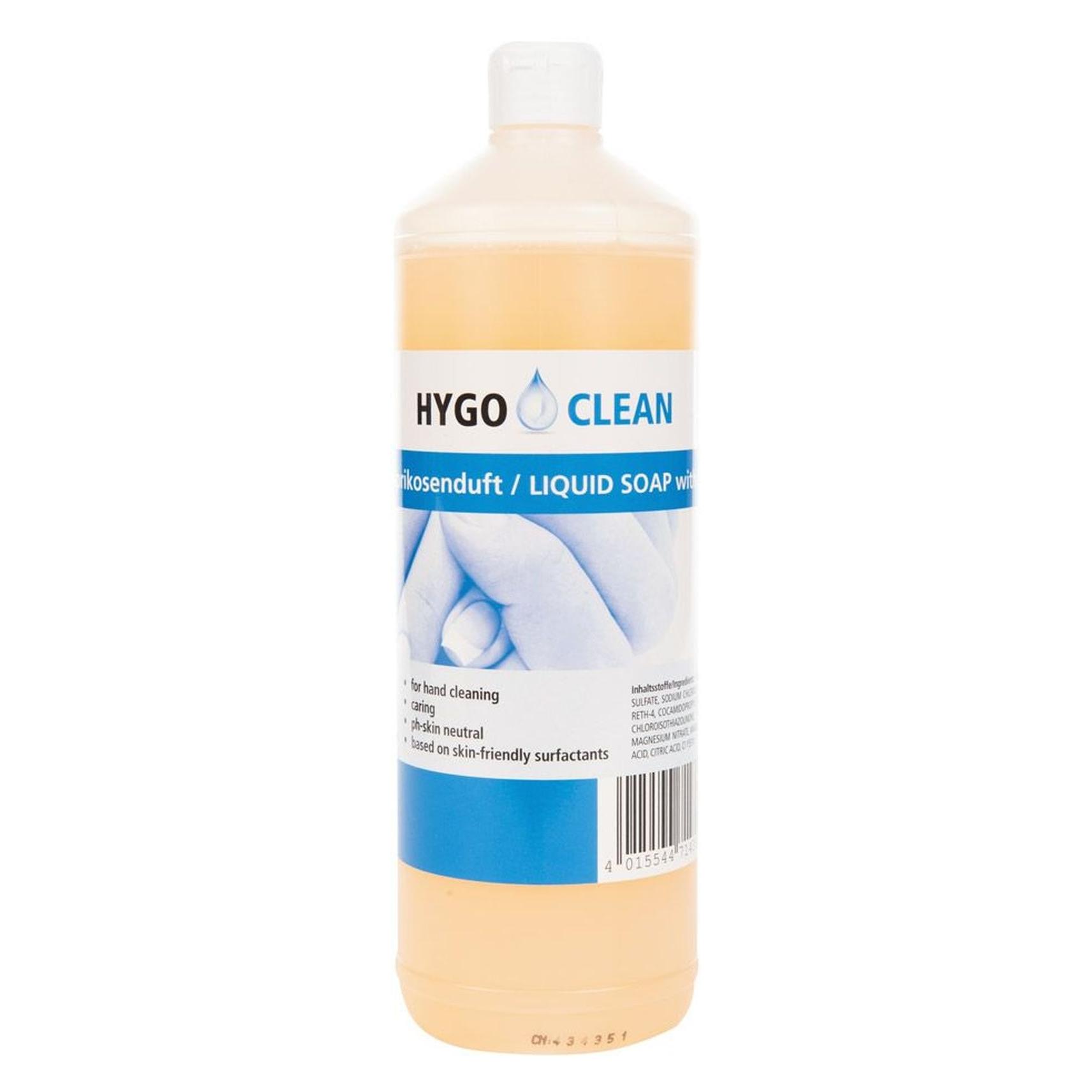 Hygoclean Savon lavant pour les mains, parfum abricot, 1 litre - Galaxus
