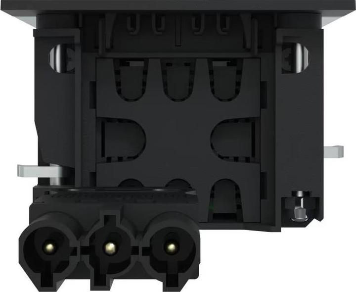 IB Connect INTRO2.0 sockets. anodised. 2x type 13 1x USB-C 60W 1x RJ45 ...