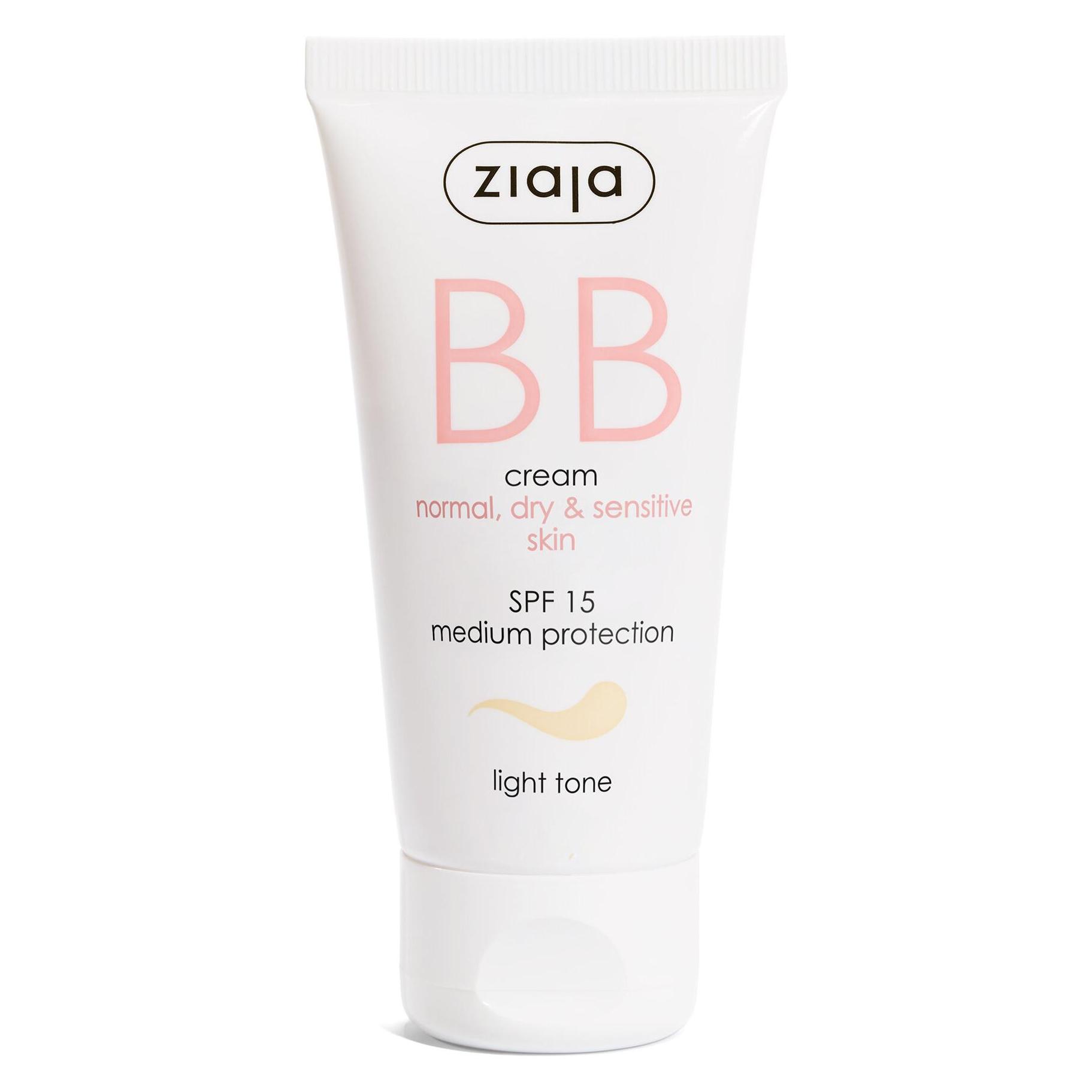 Ziaja BB Cream for Normal, Dry & Sensitive Skin - Light Tone 50ml - Galaxus