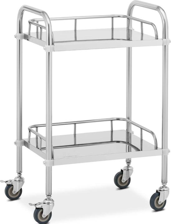 Steinberg Laborwagen Edelstahl Aufbewahrungswagen Labor Rollwagen 2 ...