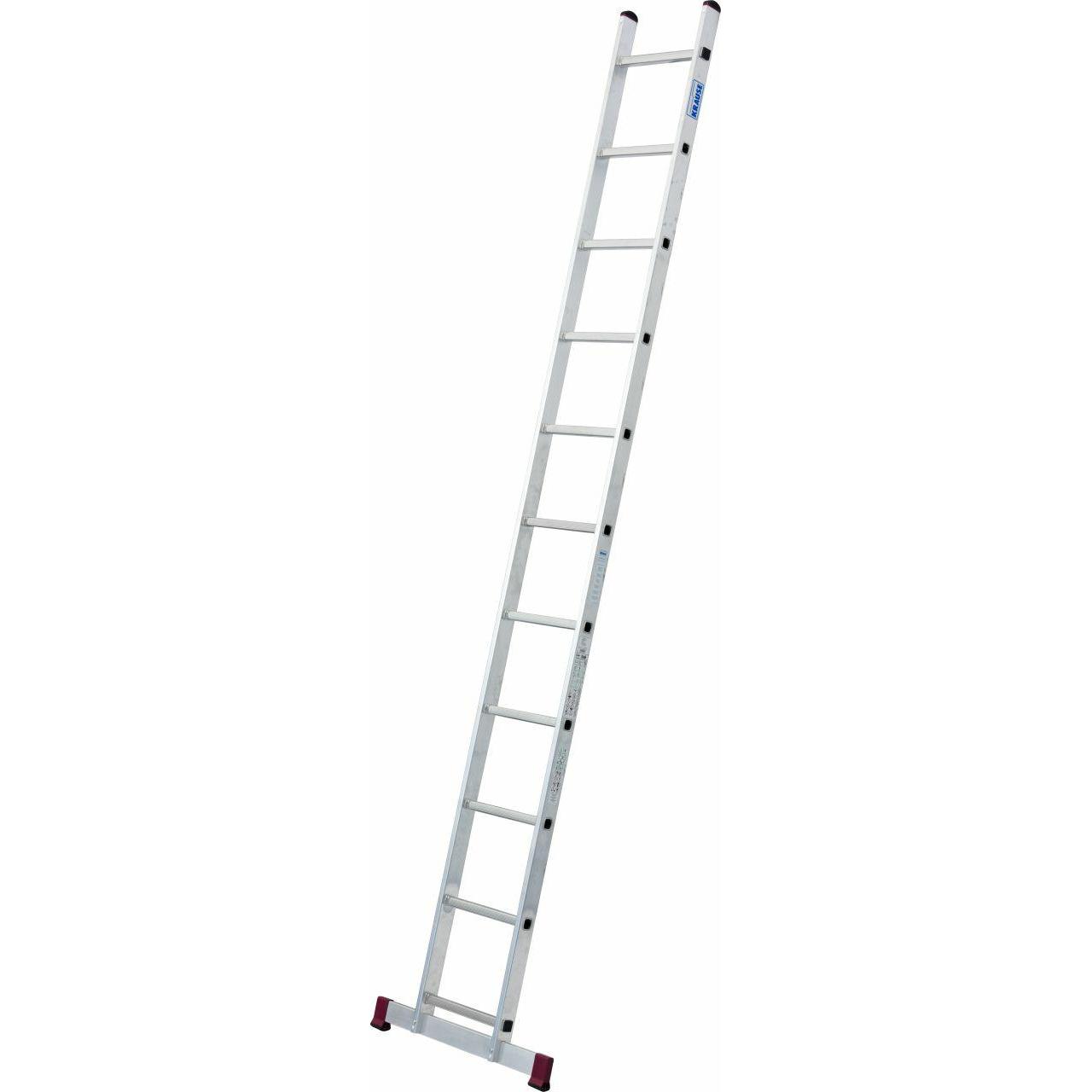 Krause Single ladder CORDA silver 11 rungs, H: 310.0 cm - Galaxus