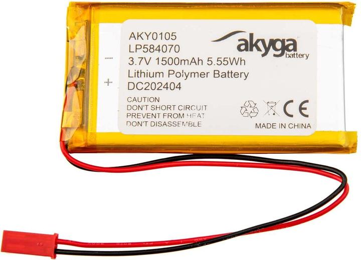 Akyga LP584070 Akkupack x Spezial-Akku LiPo 3.7 V 1500 mAh