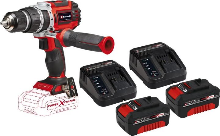 Einhell TP-CD 18/60 Li-i BL Solo 4,0 Ah Accu (2x) Starterspakket - Galaxus