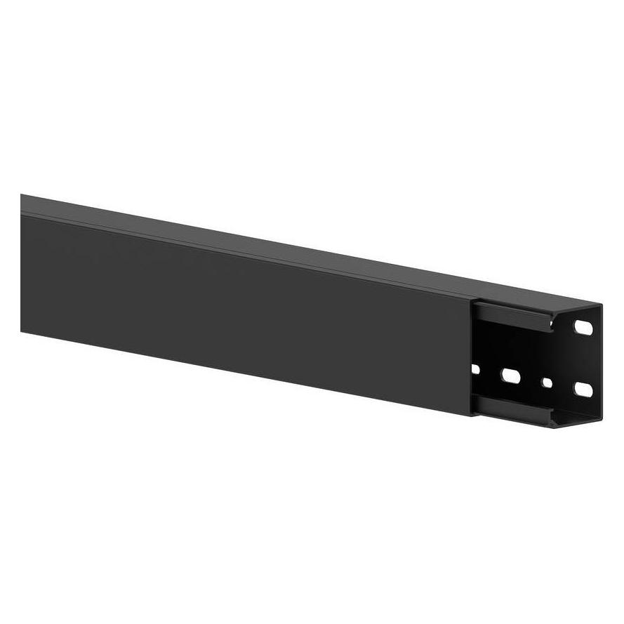 GGK 3638 LFG 40x60-9005 Conduit duct PVC with floor perforation black ...