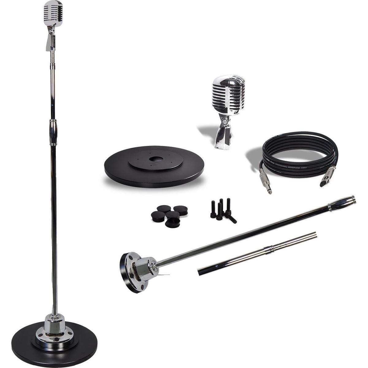 Pyle Microphone Microphone in Vintage Retro Style Karaoke Microphone ...