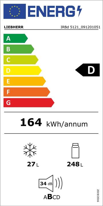 Liebherr Liebherr-Integrierbarer Kühlschrank mit BioFresh-IRBd 5121-22 ...