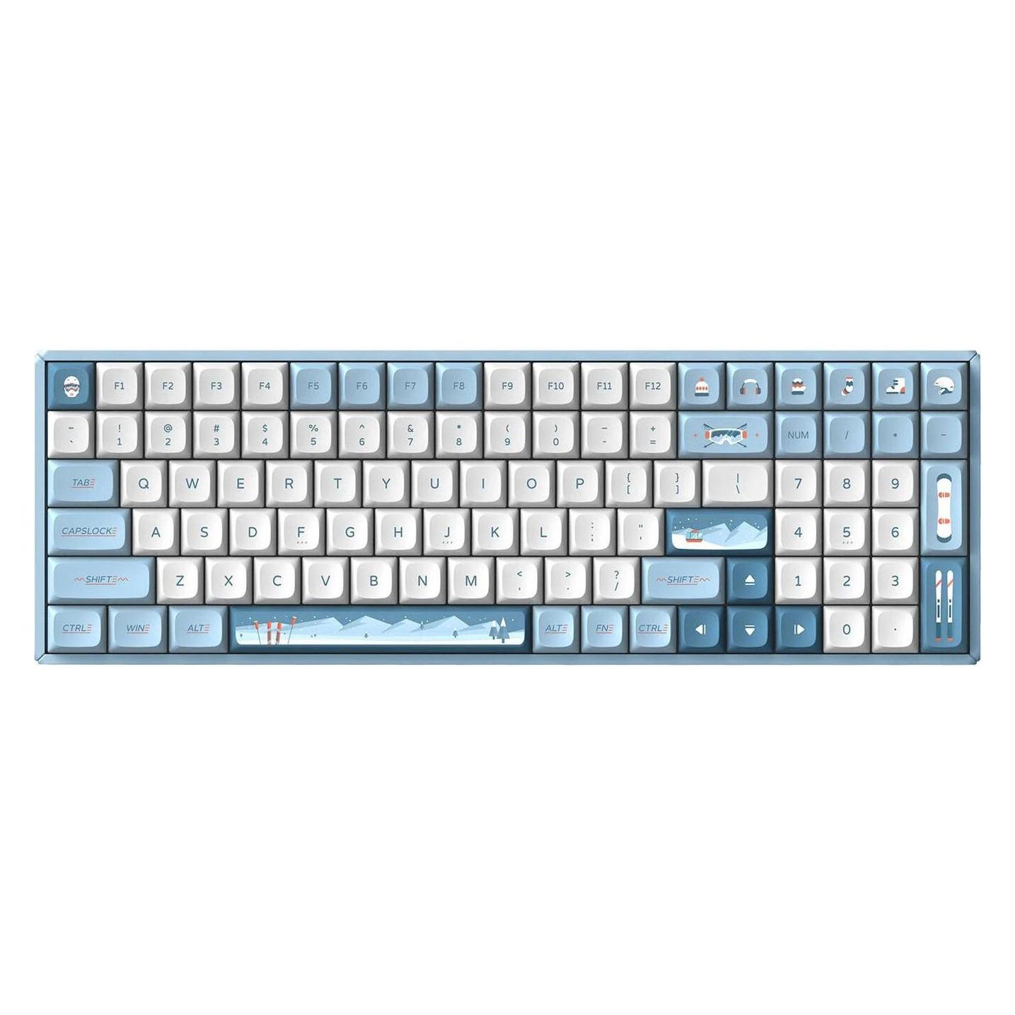 Iqunix F97 Wintertide Wireless Gaming Keyboard, RGB - MX-Brown-Switches ...