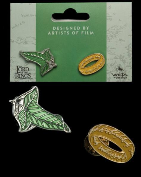 Weta Workshop Le Seigneur des Anneaux pack 2 pin's Elfen Leaf & One ...