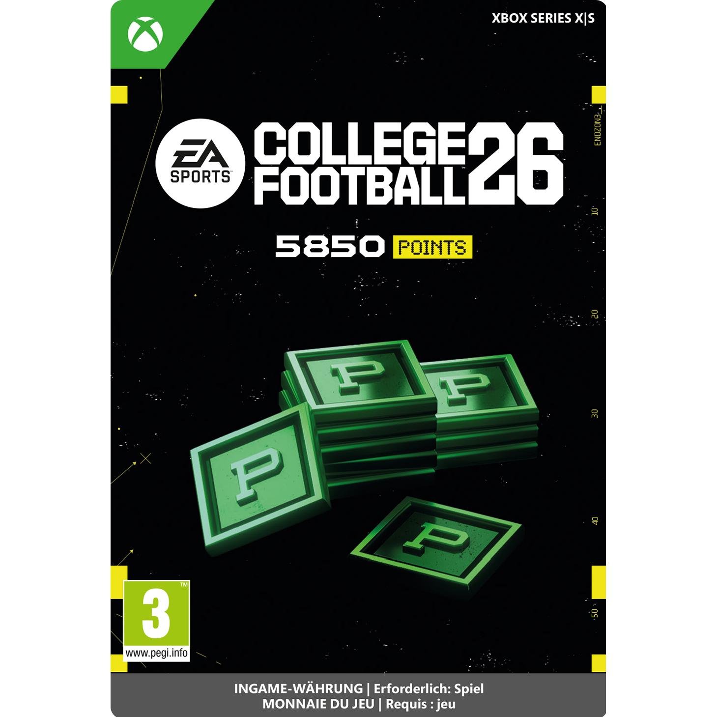 Microsoft XBOX College Football 26: 5850 Points Download Code - Galaxus