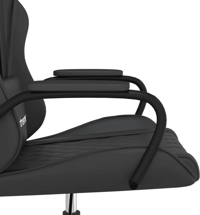 Vidaxl Gaming Stuhl Mit Massagefunktion Schwarz Kunstlederfarbe Digitec