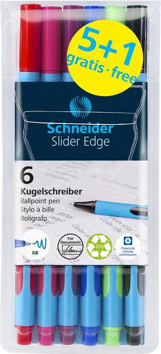 Schneider Writing utensils case 6x Fineliner Line-Up 04, promotion 5+1 ...