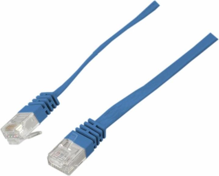Digitus UTP Cat. 6A flat ribbon patch cable 0.5m, blue - Digitec