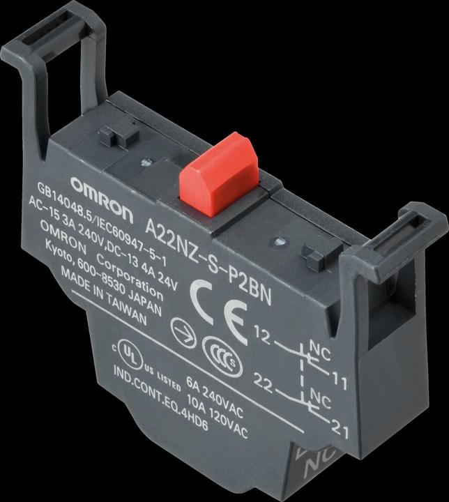 Omron Industrial Automation E-stop Push-In contact block, DPST-NC - Galaxus