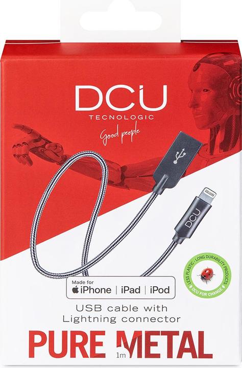 DCU Tecnologic USB CONNECTION - MFI IPHONE 5/6 7/8/X/XR/XS PURE METAL ...