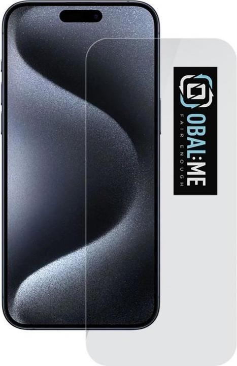 Obal:Me 2.5D Glass Screen Protector for Apple iPhone 15 Pro Clear (1 Stk., Apple iPhone 15 Pro ...